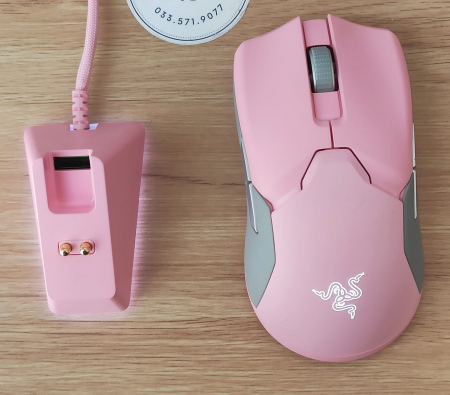 Chuột Razer Viper Ultimate Quartz Pink 2nd - Wireless 2.4GH - Có Dock sạc