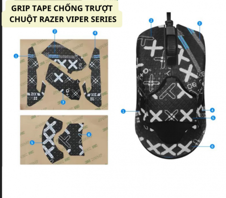 Miếng Dán Chống trượt | Grip Tape Chống Trượt Cho Chuột Razer Viper ...